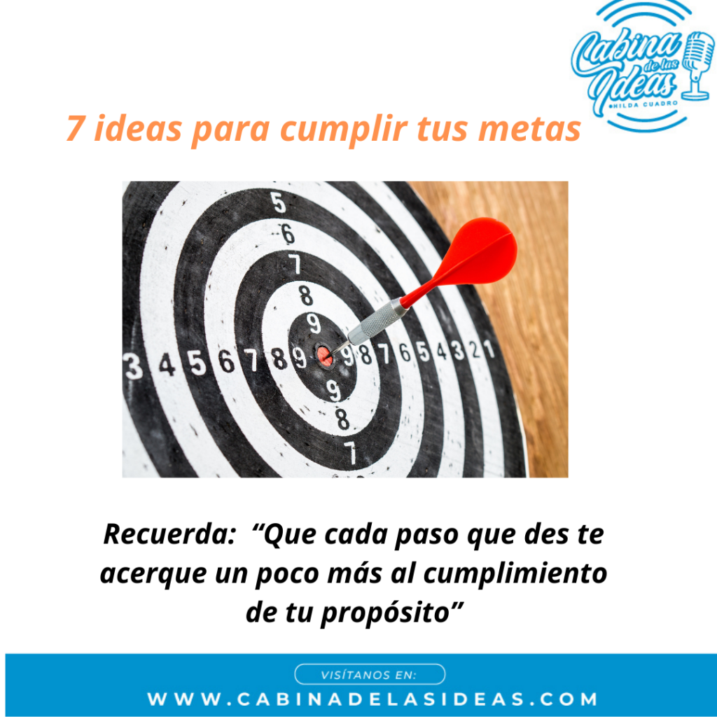 7 ideas para cumplir tus metas - Cabina de las Ideas